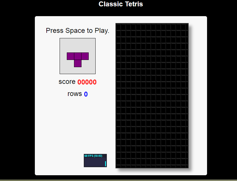 Classic Tetris Game in JavaScript Free Source Code | SourceCodester Classic Tetris Game in JavaScript Free Source Code | SourceCodester